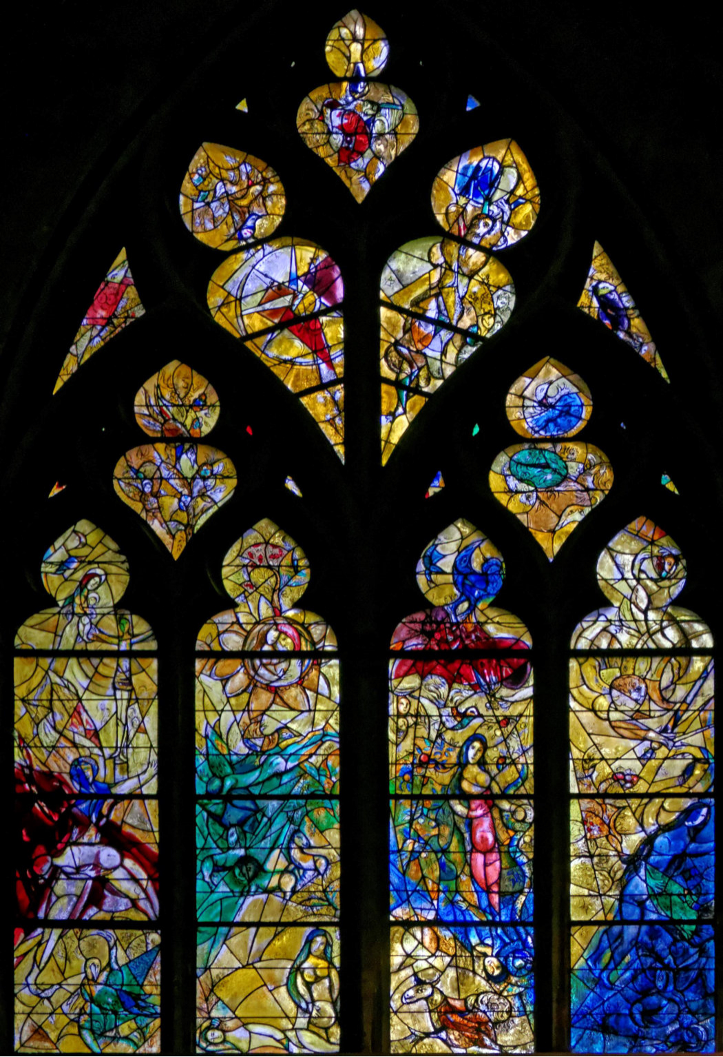Vitraux de la Cathédrale de Metz en Moselle Marc Chagall